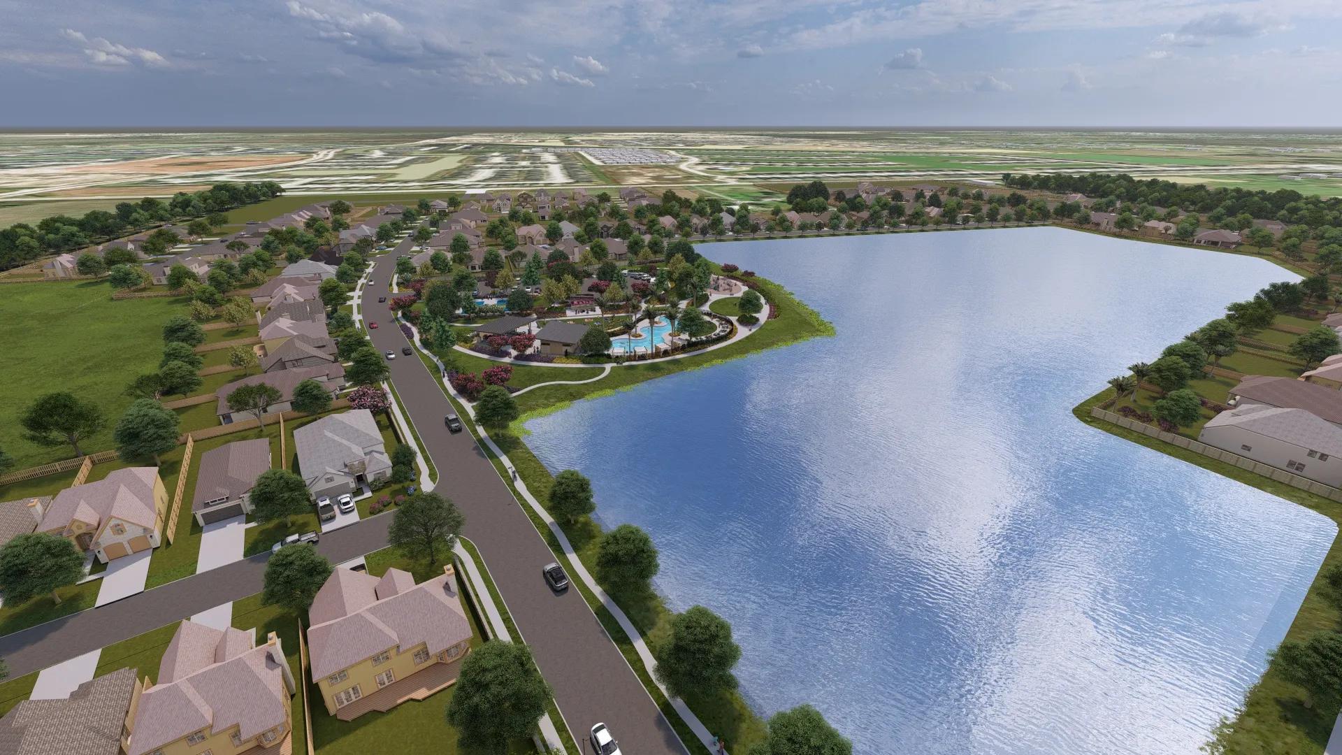 New Construction Homes for Sale in Katy, TX at Lakes of Cane Island 45