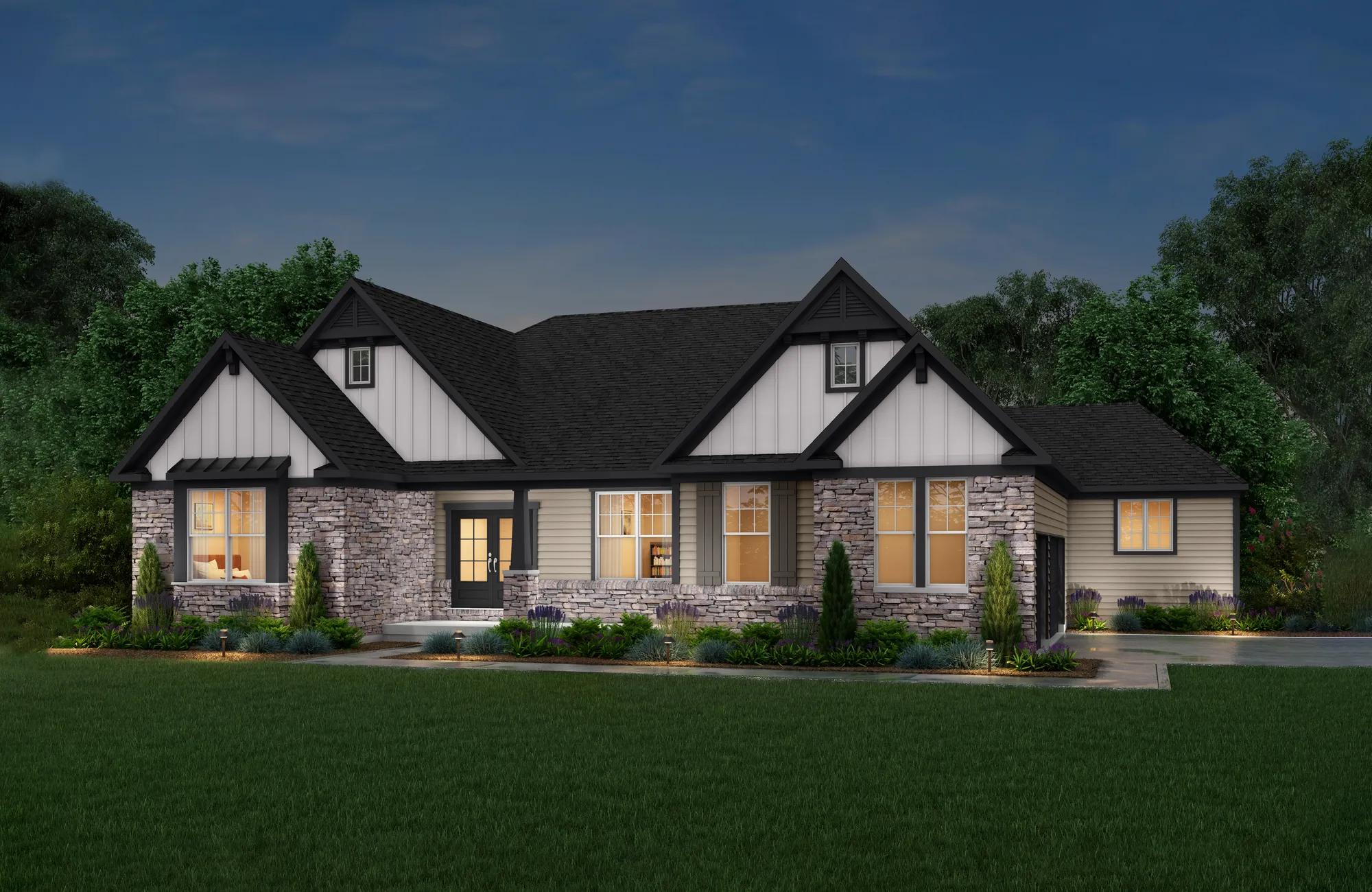 New Home Floor Plans | The Bedford at Fieldstone landings Avon Ohio