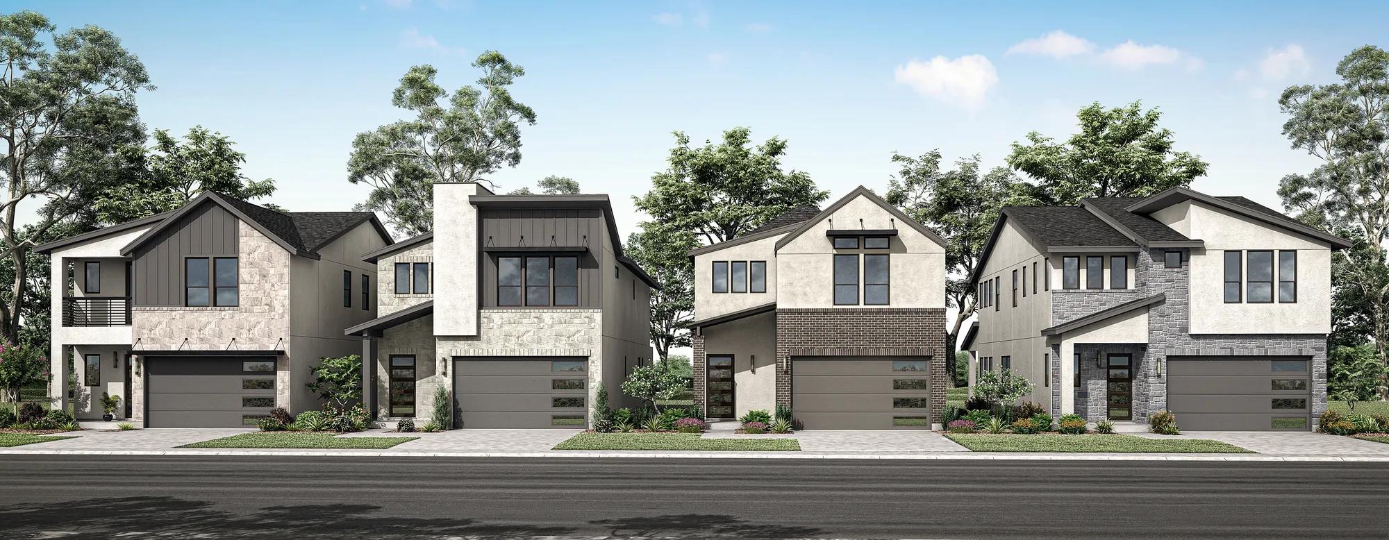 New Construction Floor Plans, Rough Hollow The District, Lakeway TX
